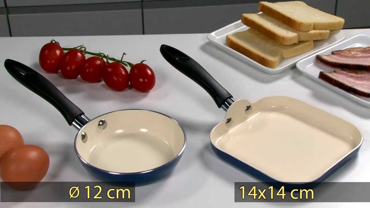 Frying pans TESCOMA ecoPRESTO ø 12 cm and 14x14 cm - YouTube