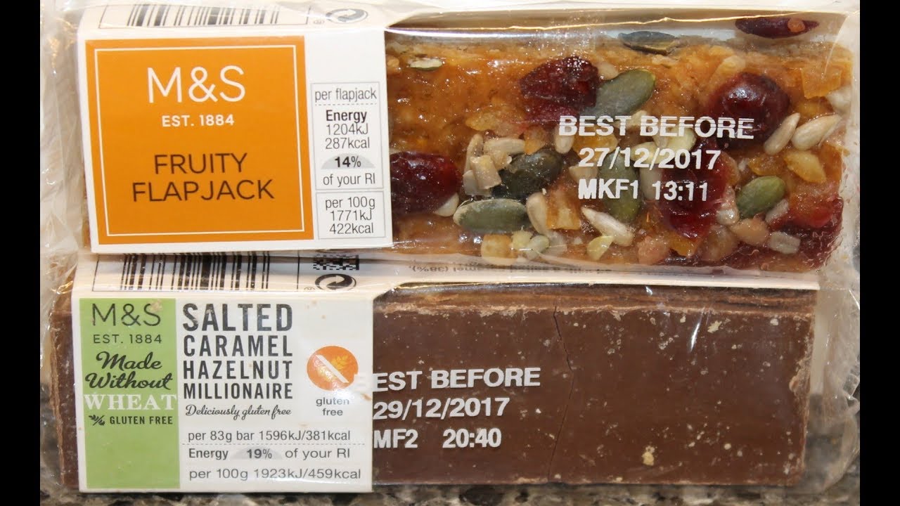 M&S: Fruity Flapjack & Salted Caramel Hazelnut Millionaire Flapjack ...