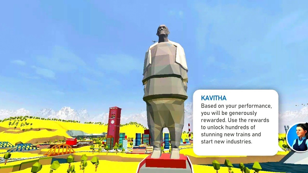 Statue Of Unity , Train Game - YouTube