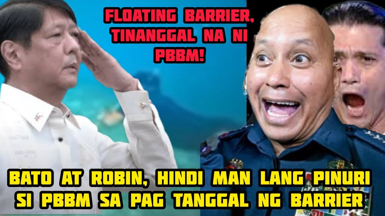 PAG TANGGAL NI PBBM SA BARRIER SA BAJO DE MASINLOC, BATO AT ROBIN TIKOM ...