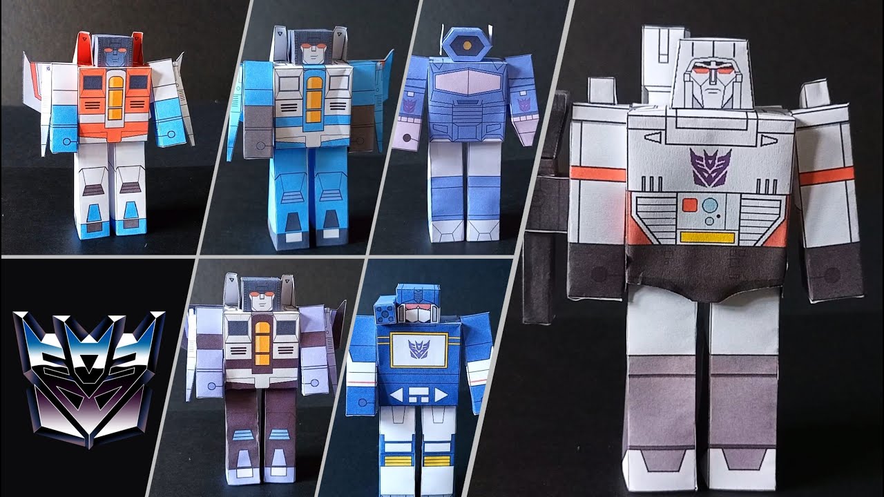 G1 DECEPTICONS PAPERCRAFT | TRANSFORMERS MADE OUT OF PAPER - YouTube