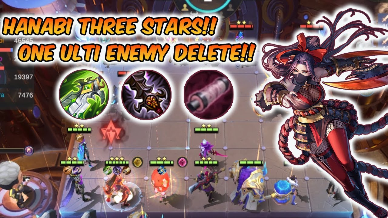 INSANE HANABI THREE STARS‼️ BURST DAMAGE BUILD‼️ - YouTube
