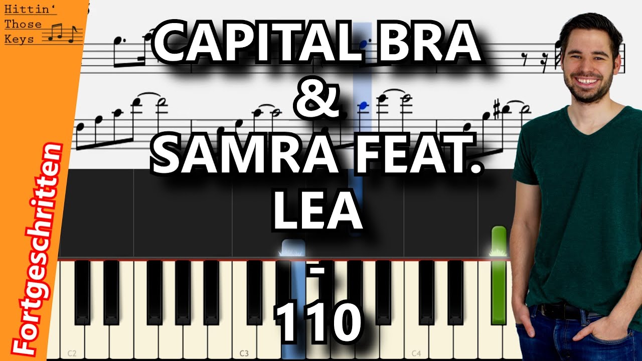 CAPITAL BRA & SAMRA FEAT. LEA - 110 | Piano Tutorial | Intro/Hook - YouTube