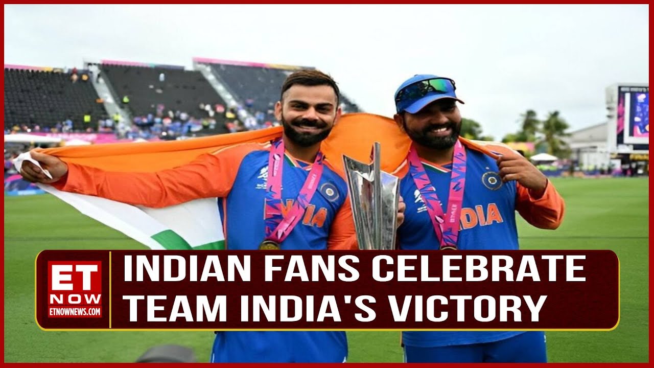 Team India Wins The T20 World Cup Final: Fans Erupt in Celebration ...