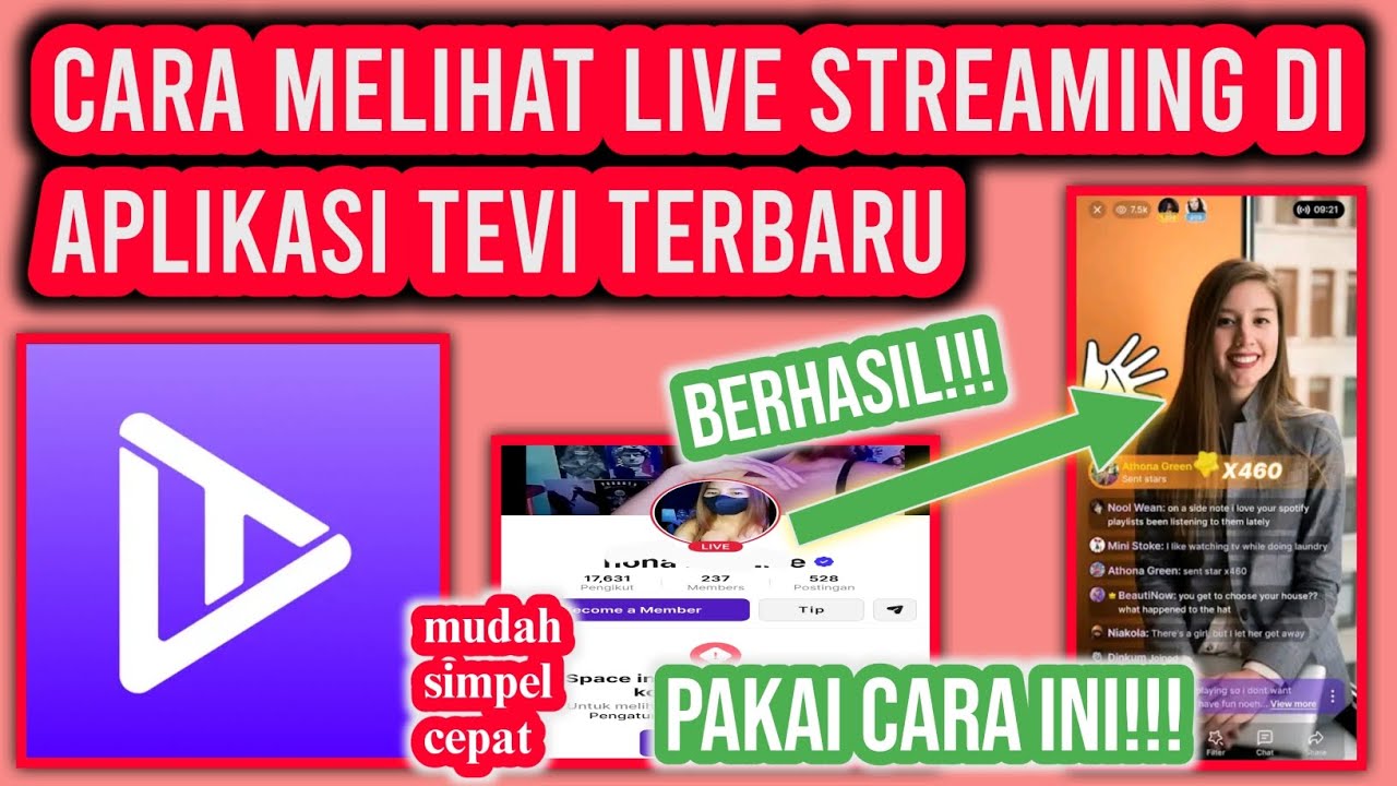 Terbaru! Cara Melihat Live Streaming Di Tevi | Cara Melihat Orang Live ...