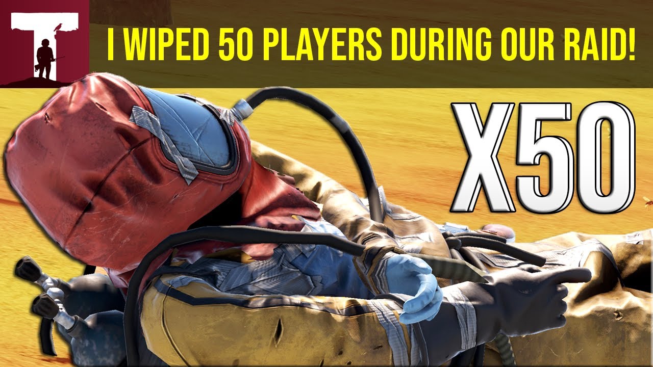 I WIPED 50 PLAYERS DURING OUR RAID! (Rust) - YouTube