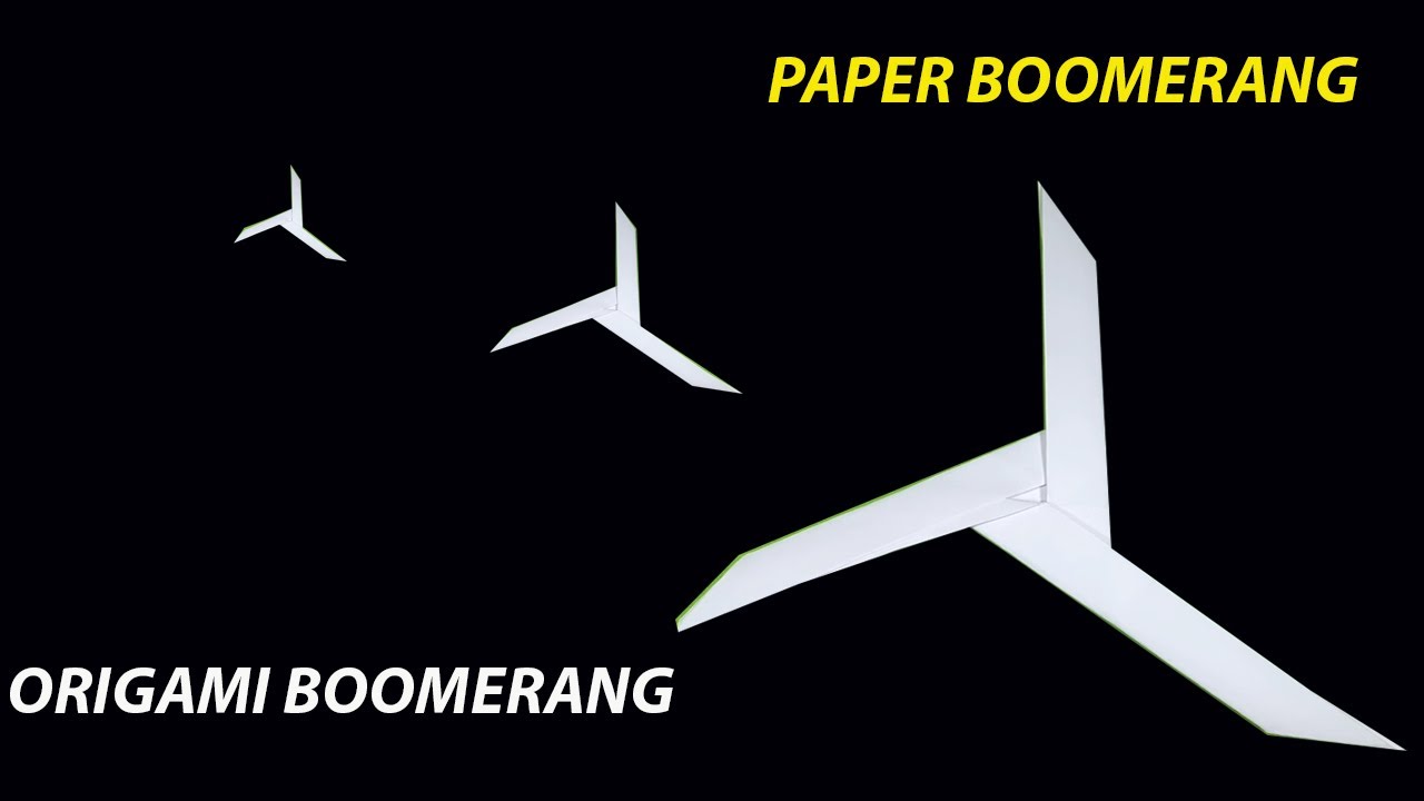 How to fold a simple paper boomerang | how to make origami boomerang ...