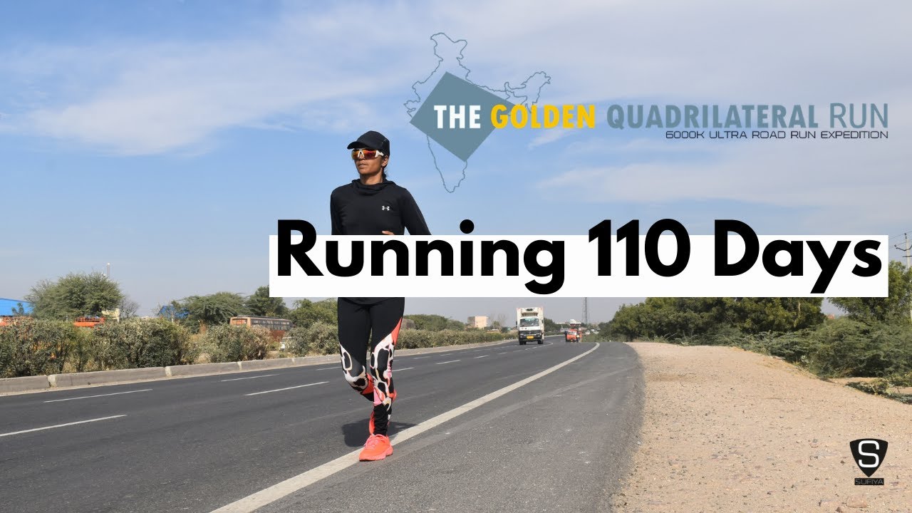 Running 110 Days by SUFIYA (The Golden Quadrilateral Road Run) | Gump ...
