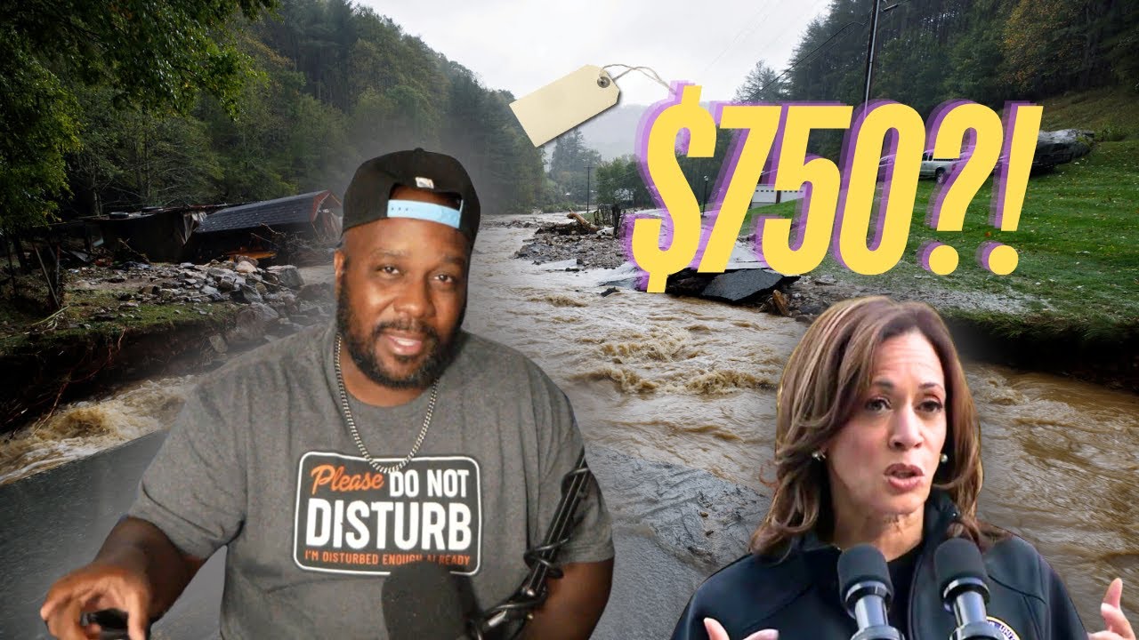 VP Kamala Harris gives only $750 Dollars to Hurricane Helene Victims🤯 ...
