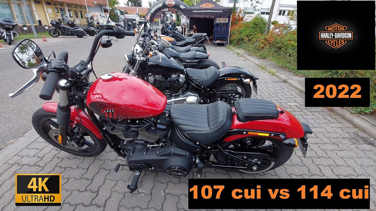 Harley-Davidson Milwaukee-Eight 107 cui vs. 114 cui comparison 2022 ...