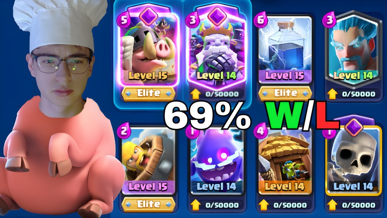 THE BEST ROYAL HOGS EVOLUTION DECK IN CLASH ROYALE! - YouTube
