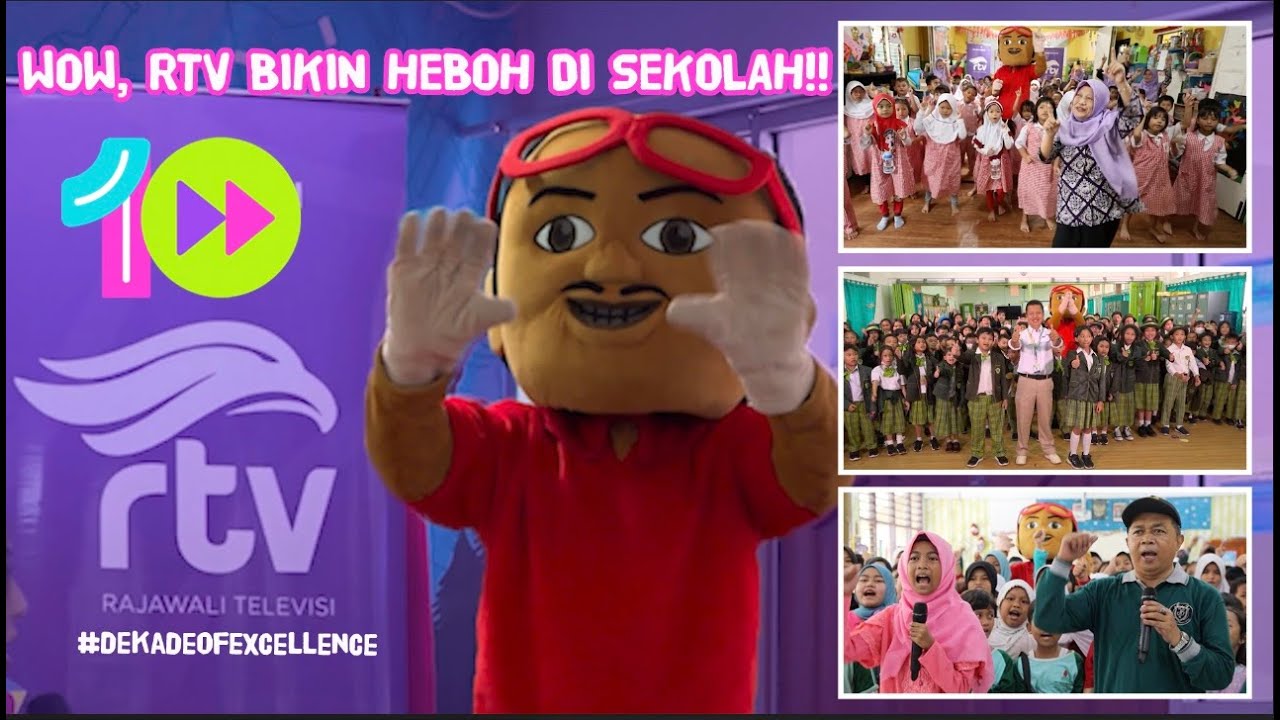 Rayakan Ulang Tahun RTV di sekolah-sekolah| HUT RTV ke 10 - YouTube