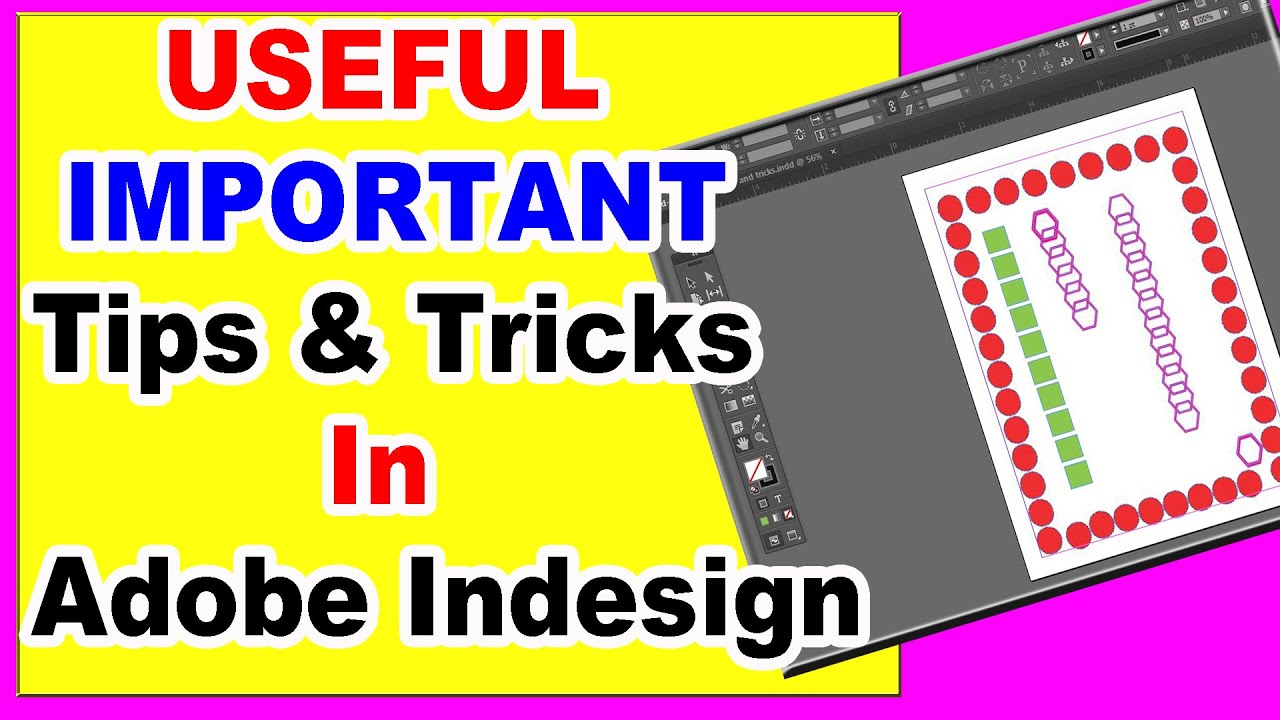 Useful Important Tips & Trick In Adobe Indesign In Hindi - YouTube
