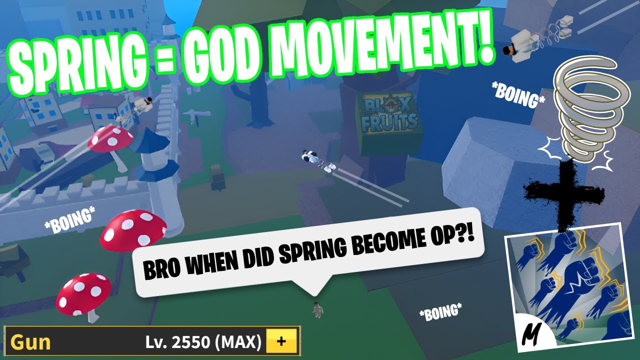 spring has the best movement in blox fruits.. - YouTube