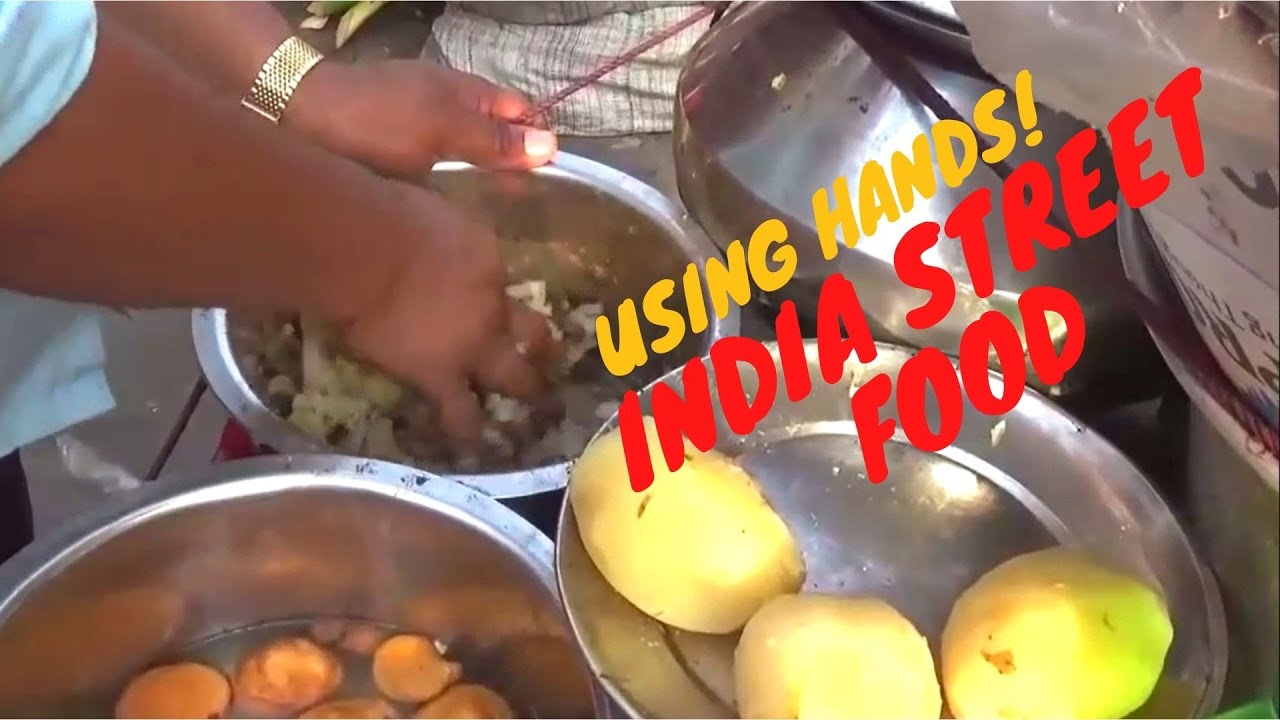 USING HANDS! INDIA STREET FOOD! BEST FOOD FROM INDIA| PANI PURI | DAILY ...