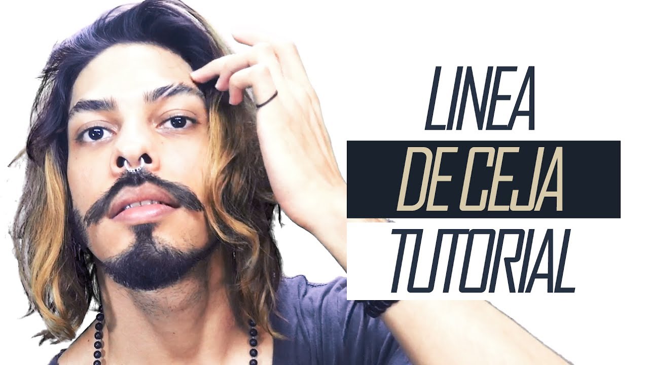 Eyebrow Line / Linea En La Ceja Tutorial - YouTube
