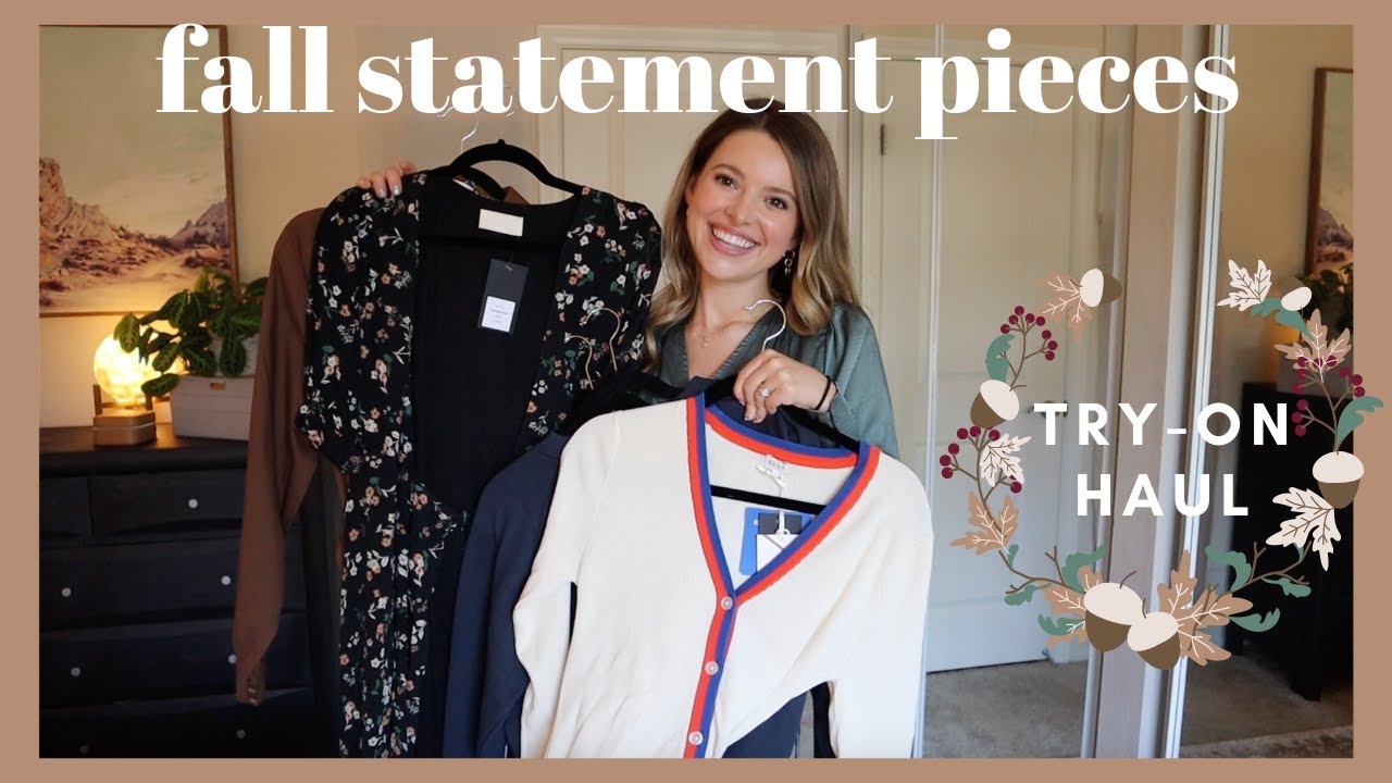 Fall Statement Pieces TRY ON HAUL - Fall Outfit Inspo 2020 - YouTube
