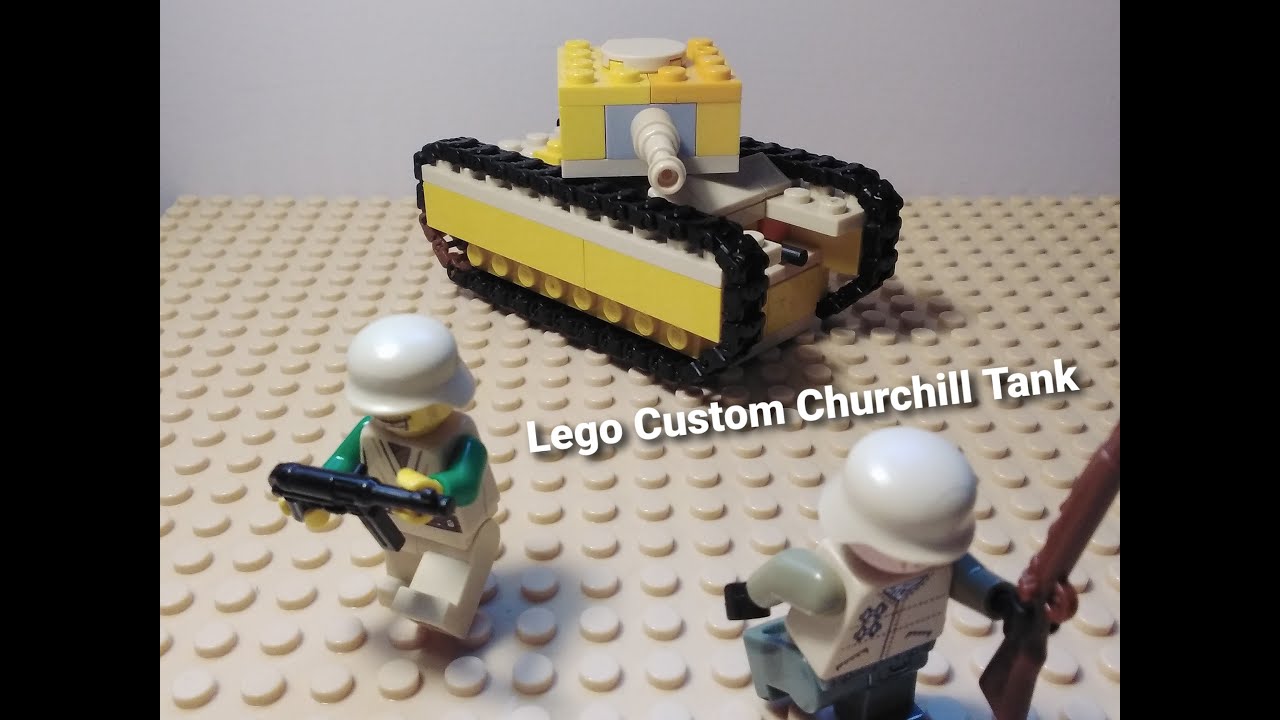 Lego Custom WW2 Churchill Tank - YouTube