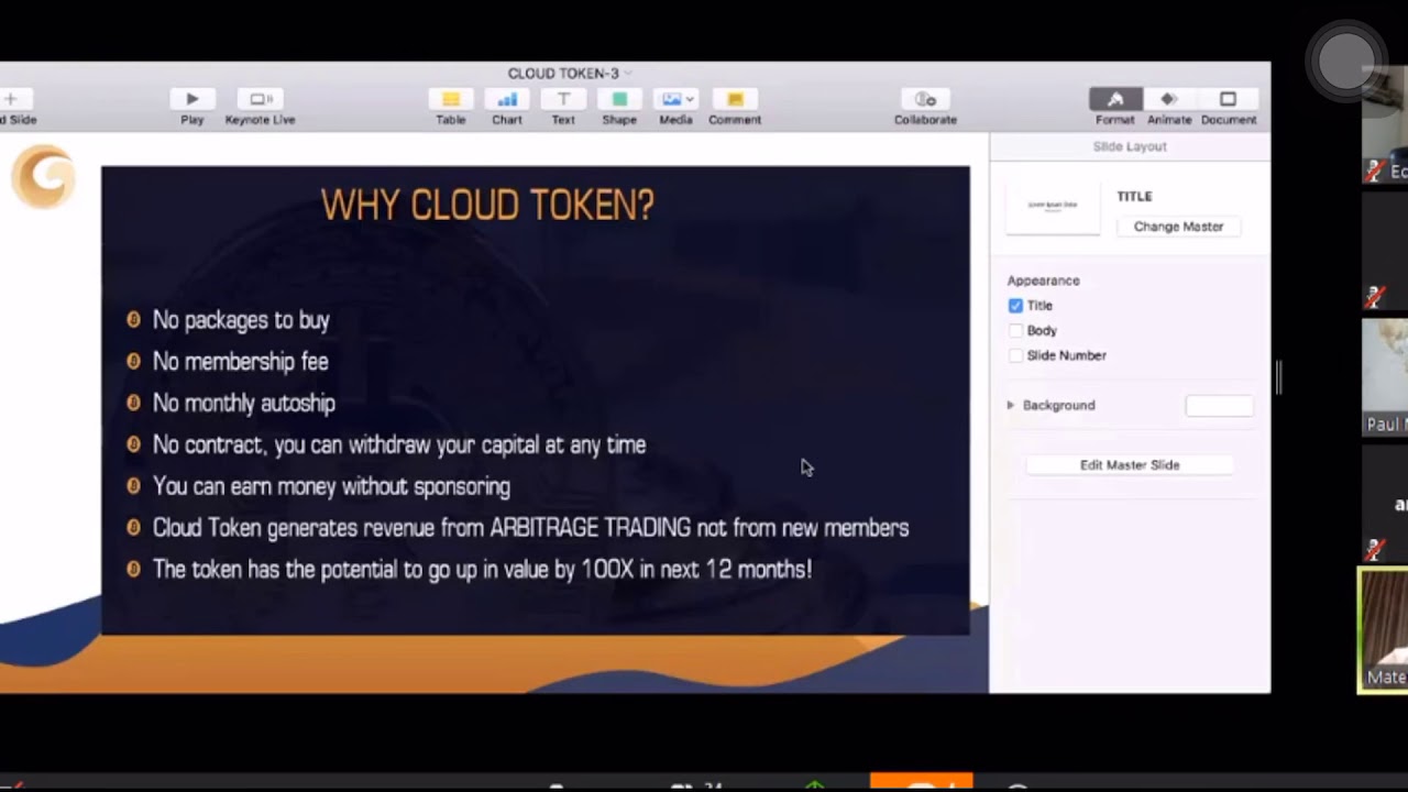 Cuộc họp zoom các leader quốc tế về cloud token - YouTube