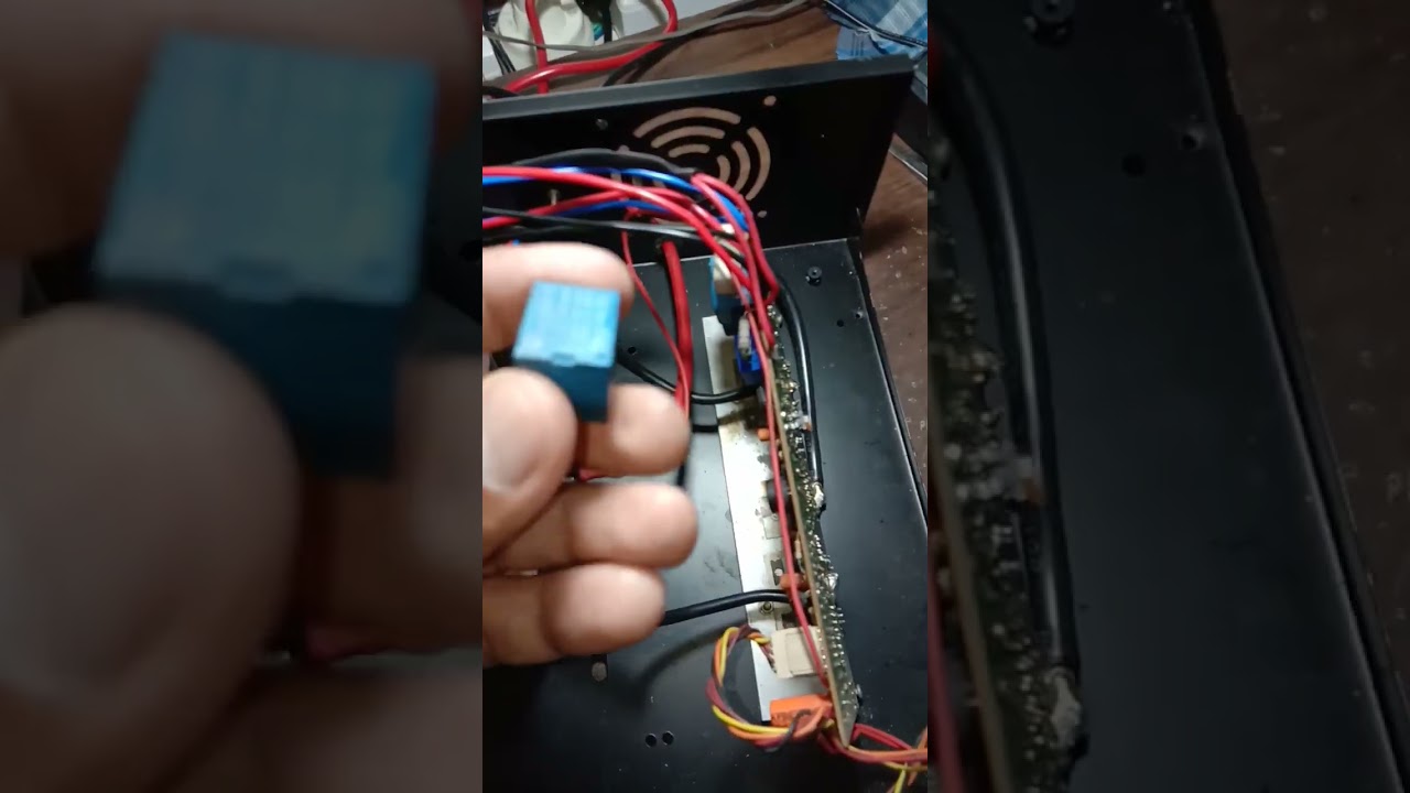 Inverter charger relay burned. - YouTube
