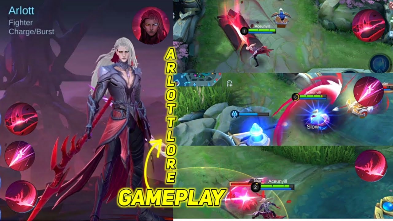 ARLOTT LORE NEW HERO SKILLS & GAMEPLAY SNEAK PEEK | MOBILE LEGENDS ...