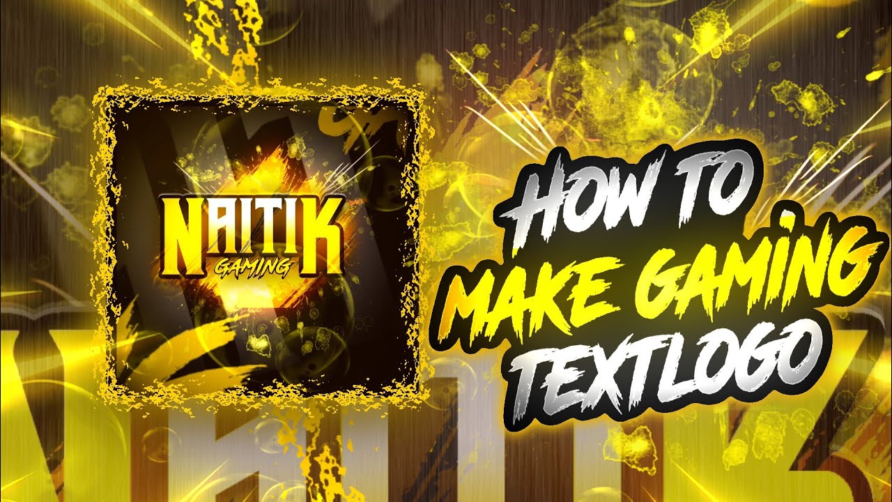 How to Make gaming text logo on Android|Gaming text logo tutorial - YouTube