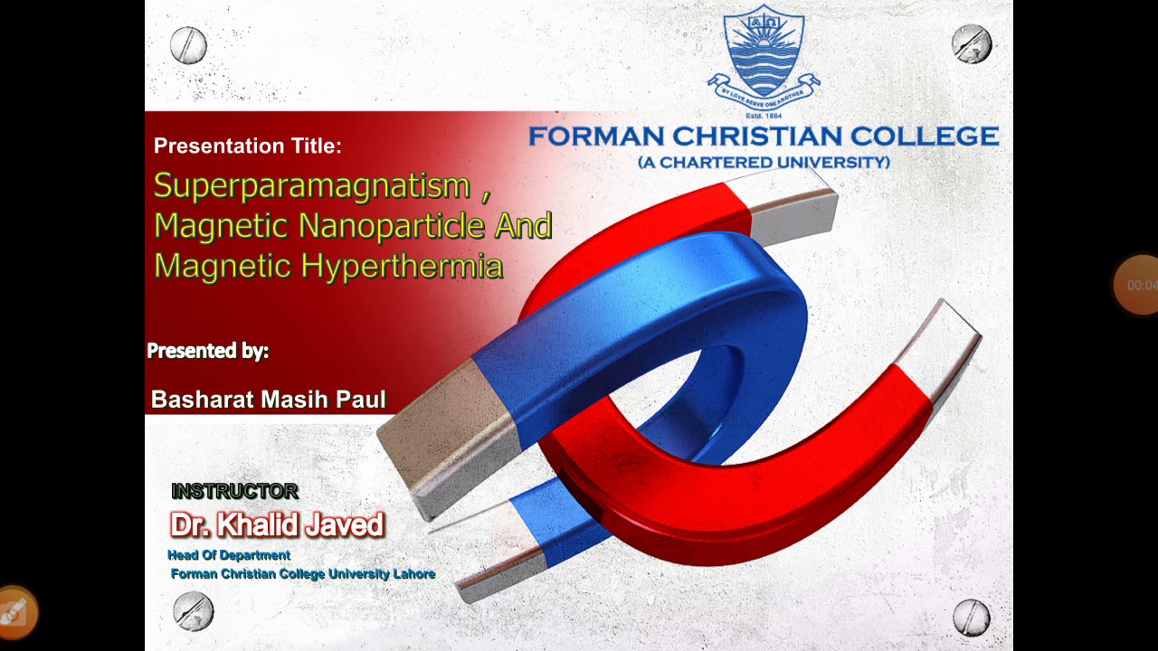 Superparamagnetism, magnetic nanoparticles and Magnetic hyperthermia ...