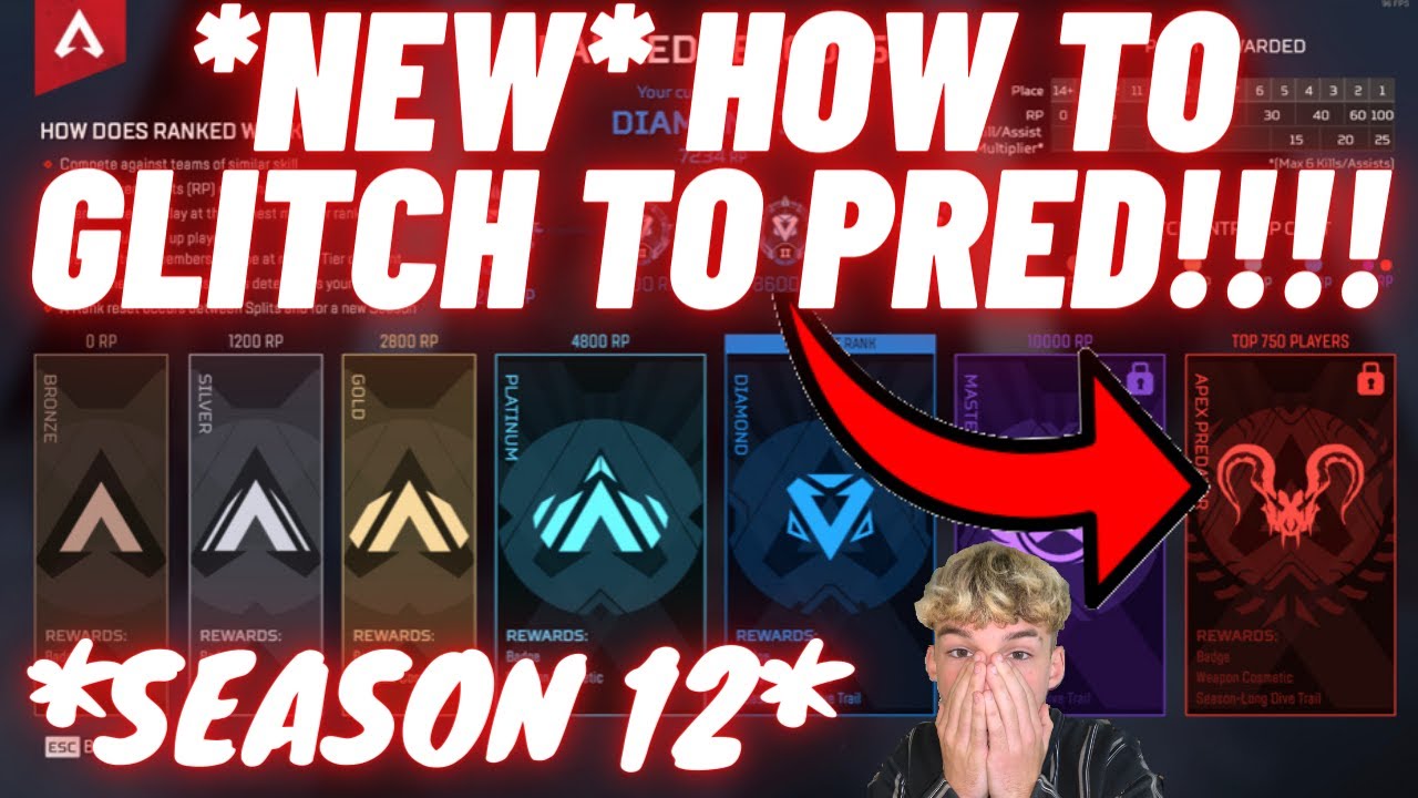 Apex Legends! HOW To GLITCH TO PRED… (Full method) Season 12 - YouTube