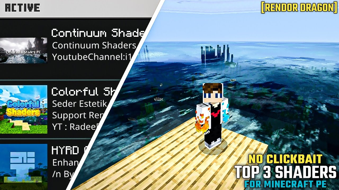 Top 3 Best Shaders For Minecraft Pe Render Dragon 1.19+ || Bsl Shader ...