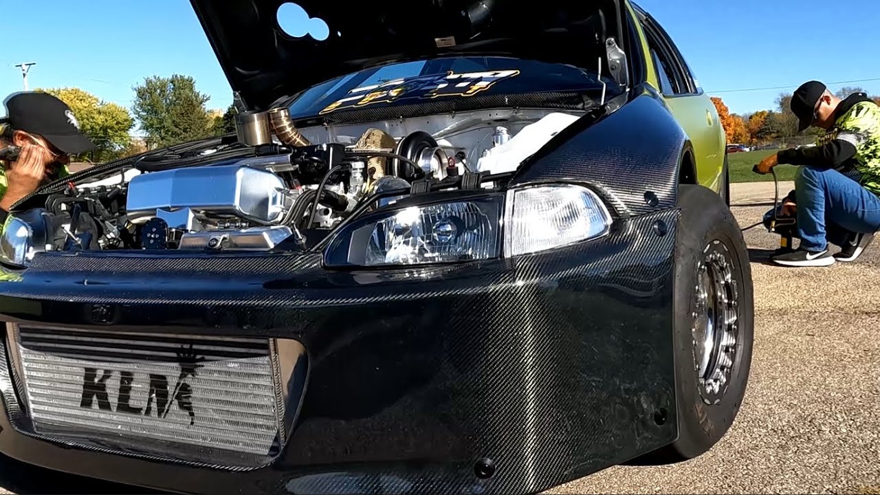 1300HP + AWD K-SERIES HONDA EG HATCH GETS SKETCHY AT TESTING ...
