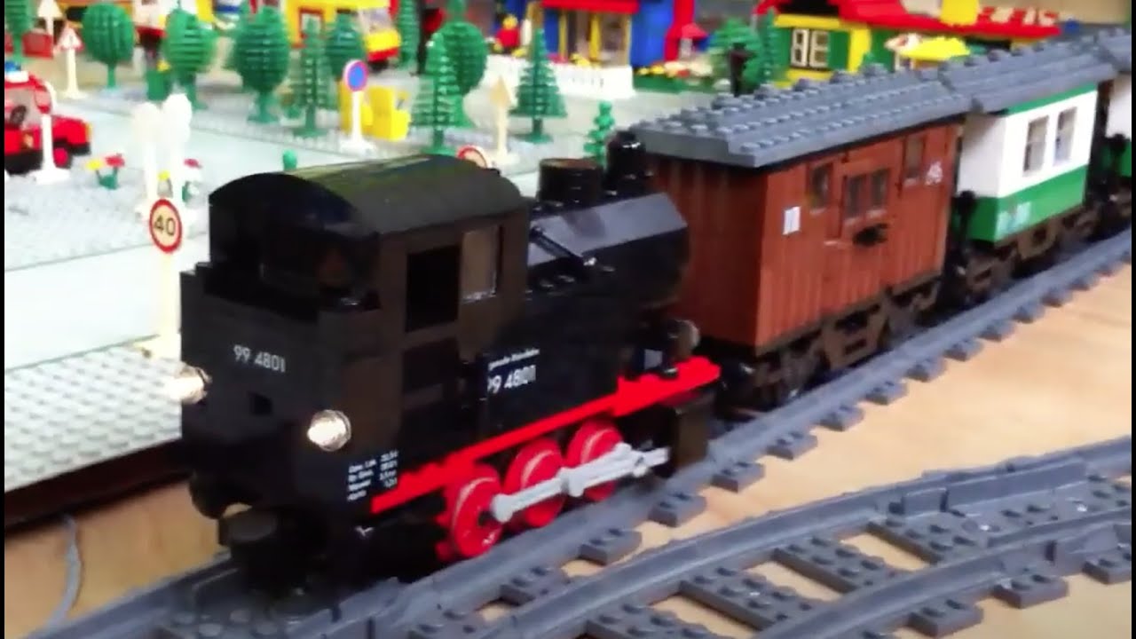 LEGO Dampflok "Rasender Roland", Eigenbau - YouTube