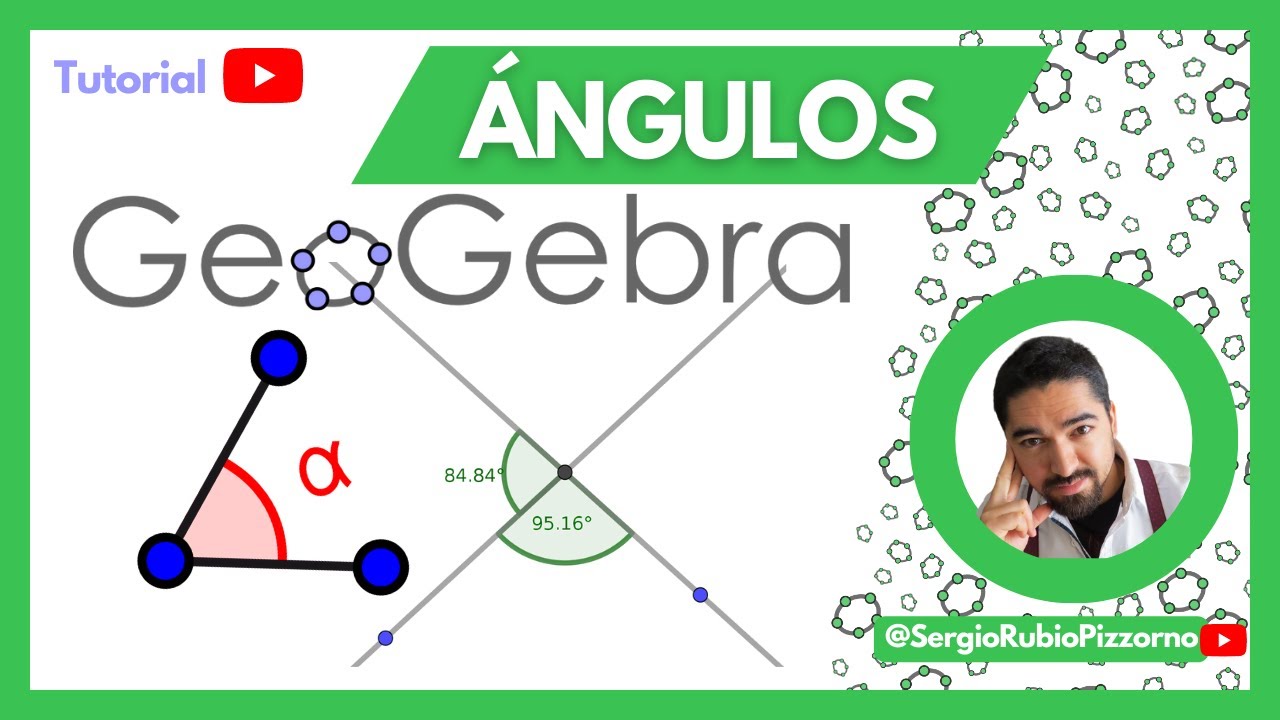 🟢 Cómo hacer un ÁNGULO en GeoGebra - YouTube