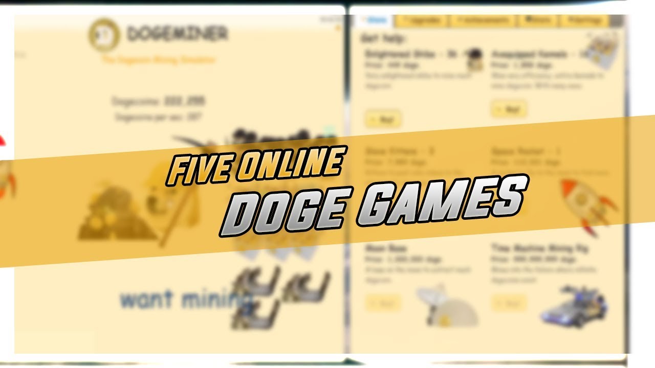 Five Online Doge Games - YouTube