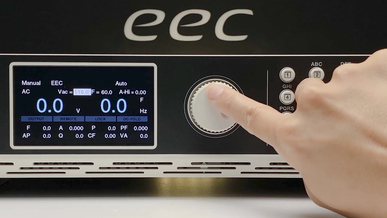 EAL-5000 Series | Operation Demo | Voltage/Frequency Settings - YouTube