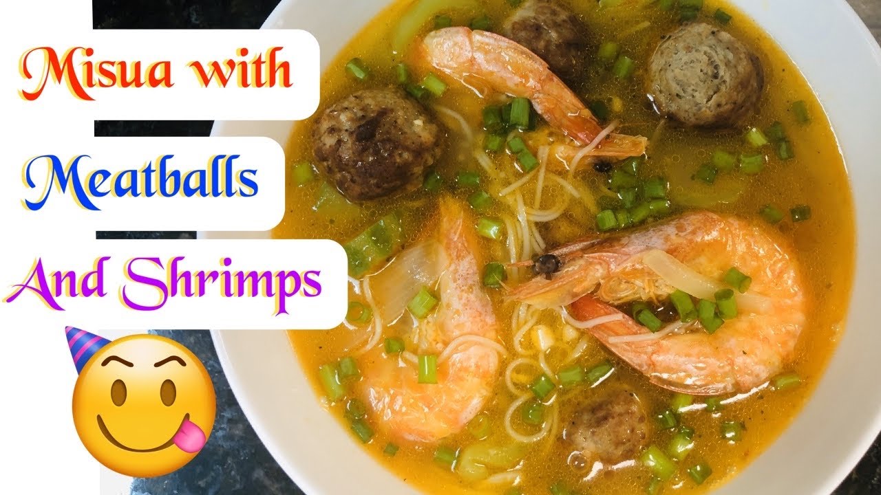 Cooking Vlog #23: Misua With Meatballs And Shrimps - YouTube