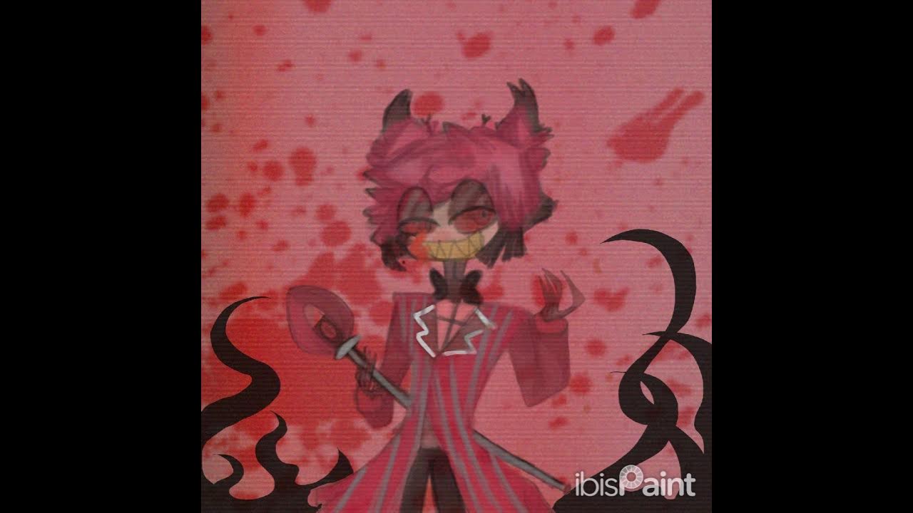 해즈빈 호텔 알래스터 그리기 해즈빈호텔 Hazbinhotel 알래스터 Alastor 스피드페인팅