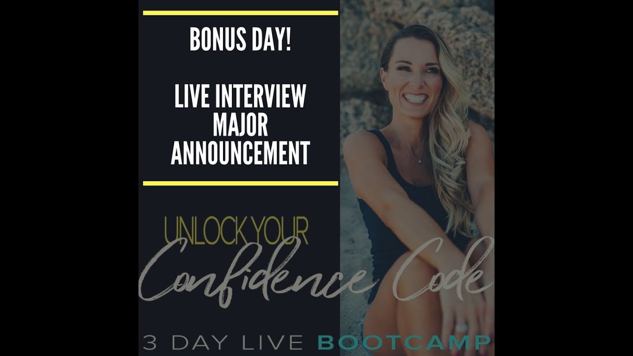 UNLOCK YOUR CONFIDENCE CODE - BONUS Interview - YouTube
