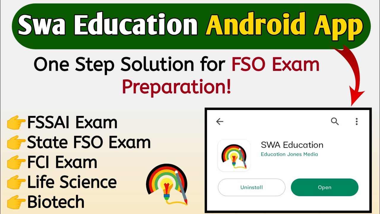 Swa Education Android App | FSO Exam one step Solution| How to Buy ...