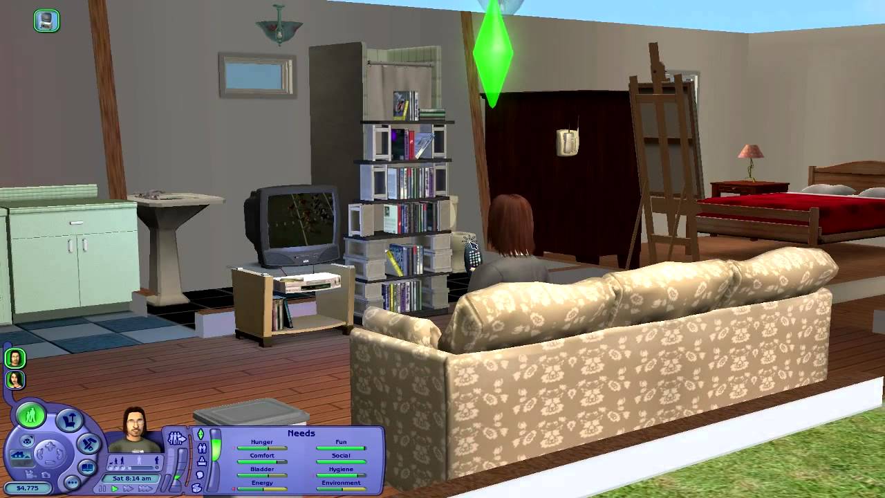 Let's Play The Sims 2 Part 8 ( The Cleaning Skill!!! ) - YouTube