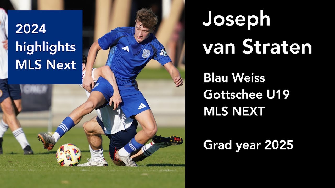 Joseph van Straten MLS Next Soccer Highlights - YouTube