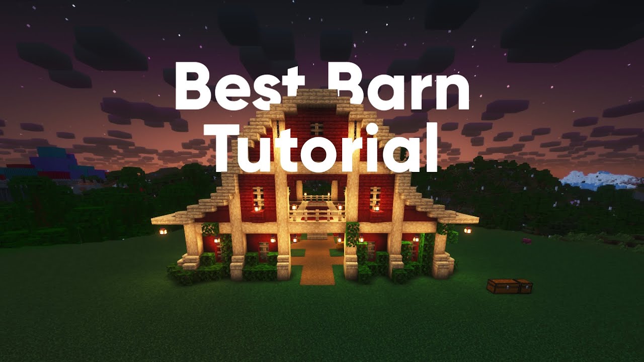 Easiest Barn Tutorial in Minecraft - YouTube
