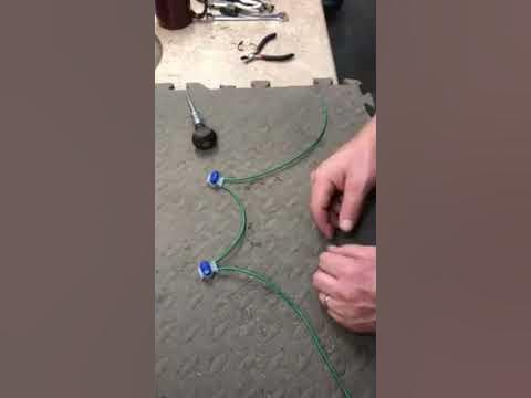 Fixing a break in a Husqvarna Automower boundary wire - YouTube