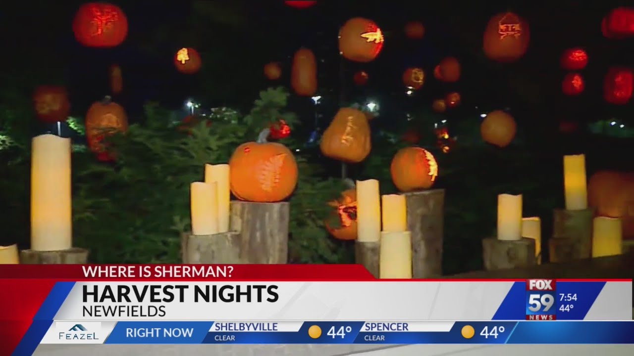 Where is Sherman? Harvest Nights at Newfields - YouTube