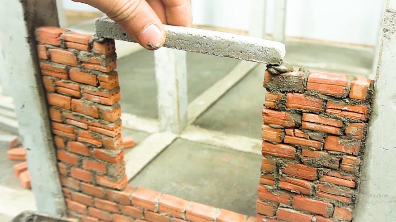 How to make a House model from Mini Bricks - YouTube