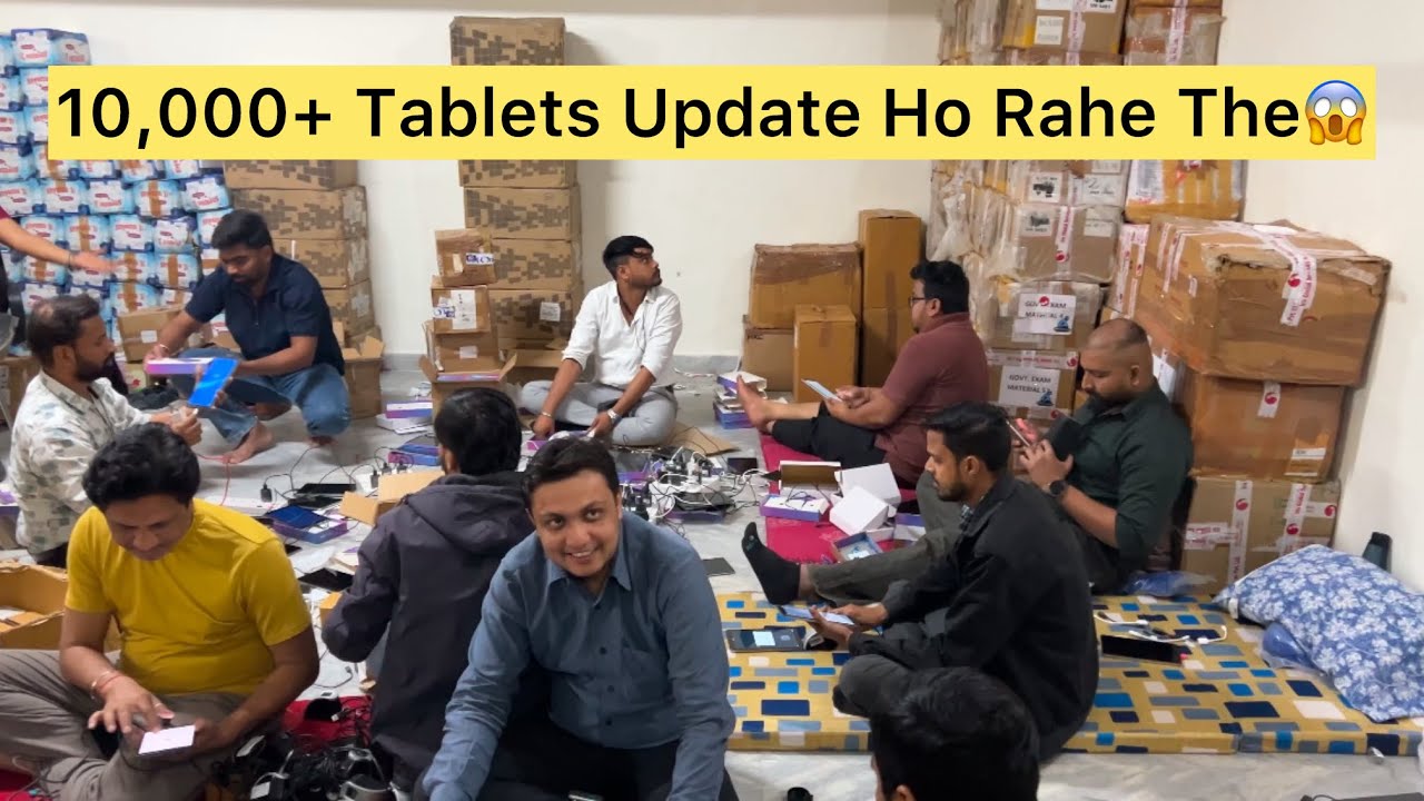 Jaipur Mein REET Exam Ki Taiyari | 10,000+ Tablets Update Ho Rahe The - YouTube