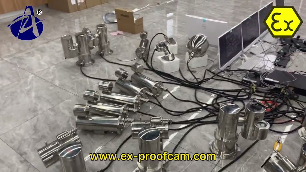 Zuoan ATEX certified explosion proof camera system testing before ...