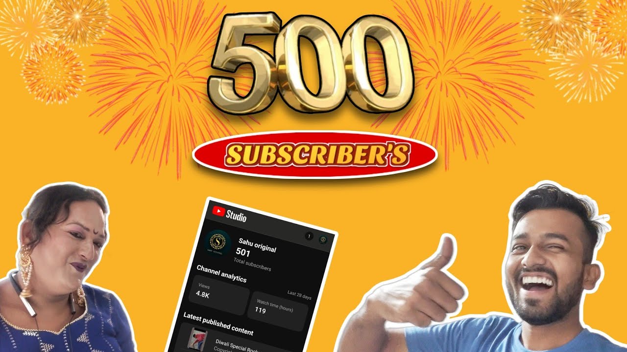 500 Subscriber's Complete | Thank you Everyone for that much Support 🥰 ...