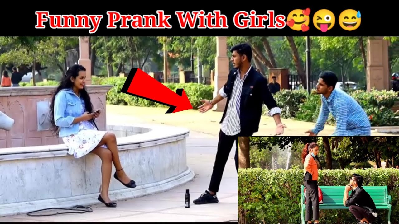Funny Prank With Girls 😍🥰😅 | Funny video 2023 😁 || Prank reaction On ...