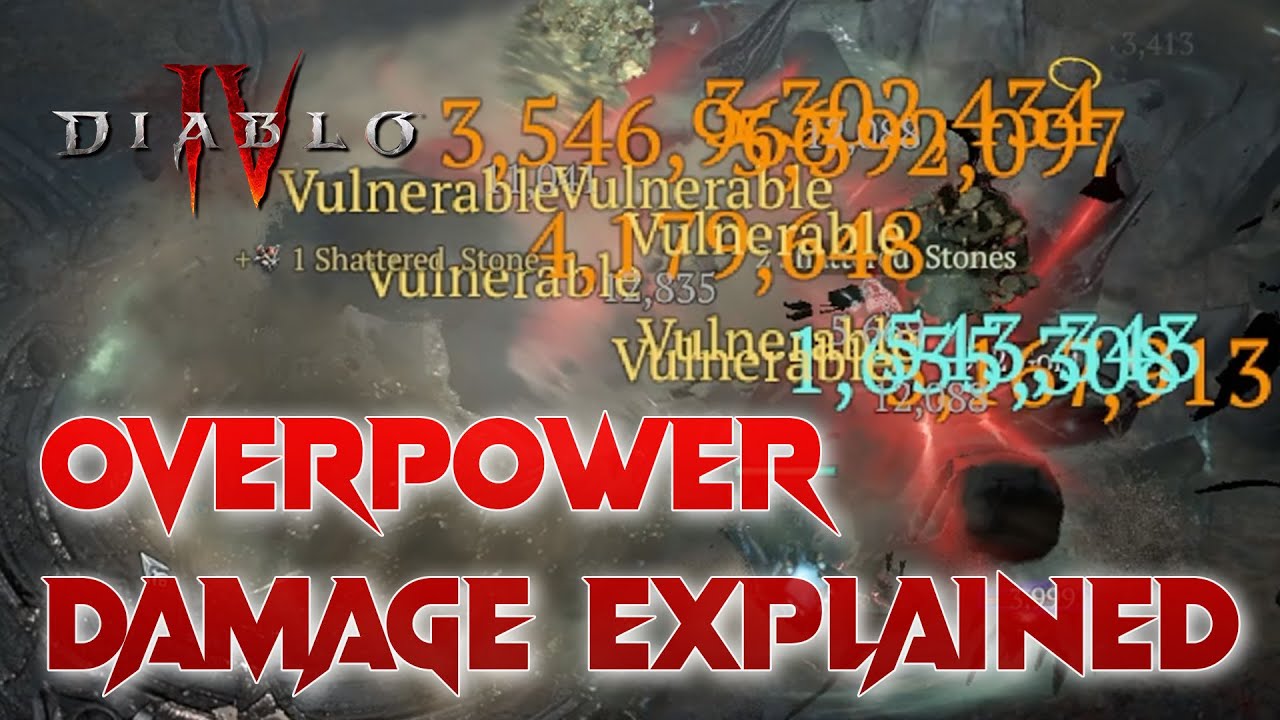 Overpower Damage Explained - Diablo 4 - YouTube