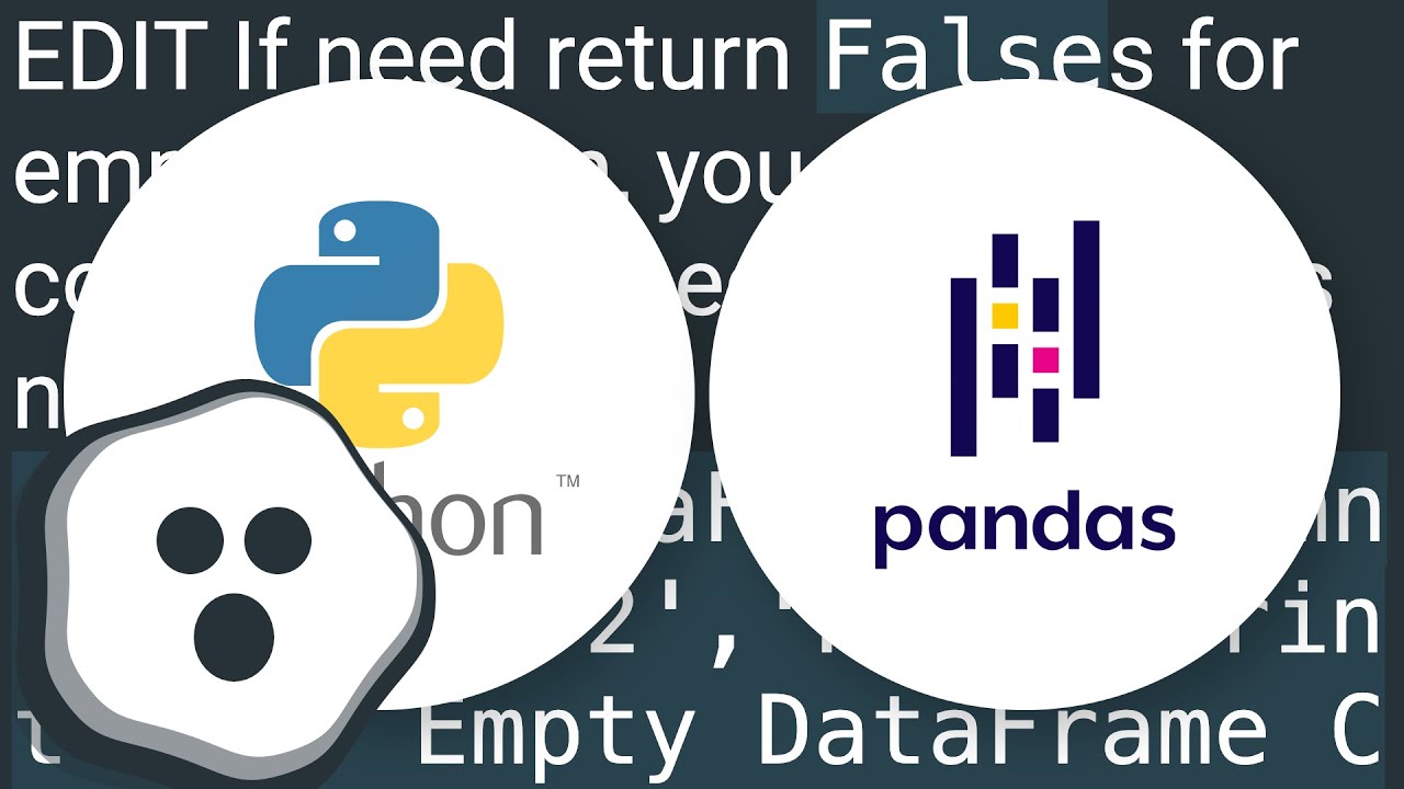 Wrong Result While Comparing Two Columns Of A Dataframes In Python Youtube
